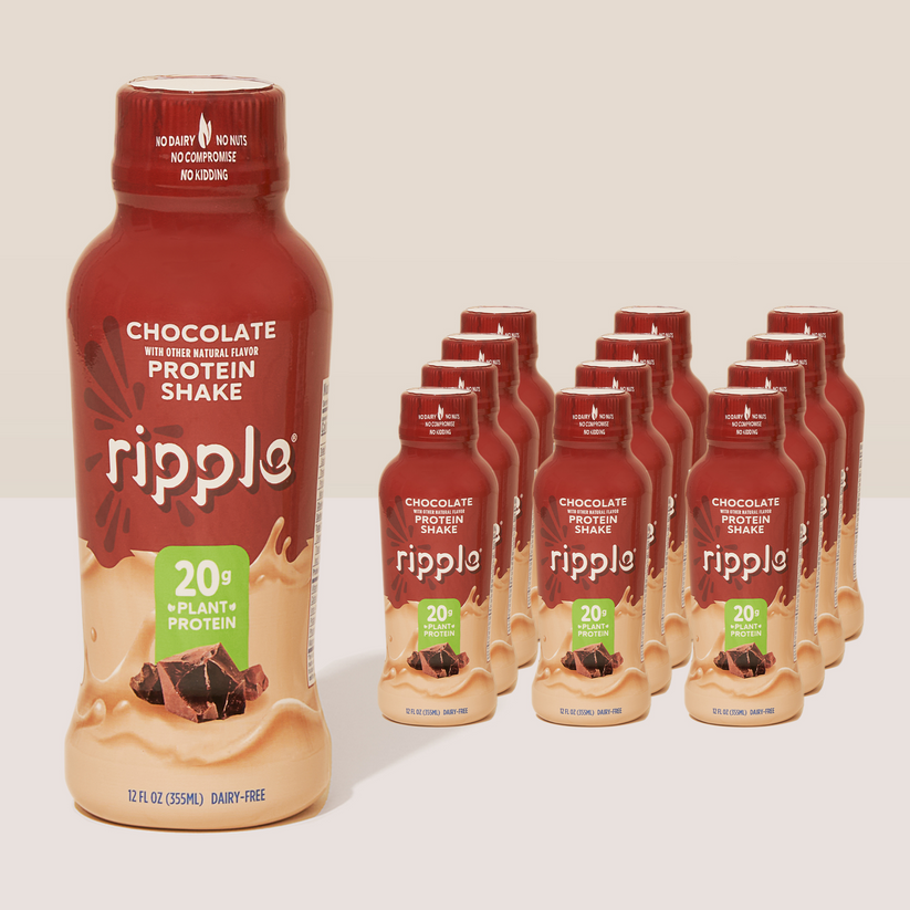 Ripple Chocolate Plant-Based Protein Shake (12-Pack) – Ripple Foods