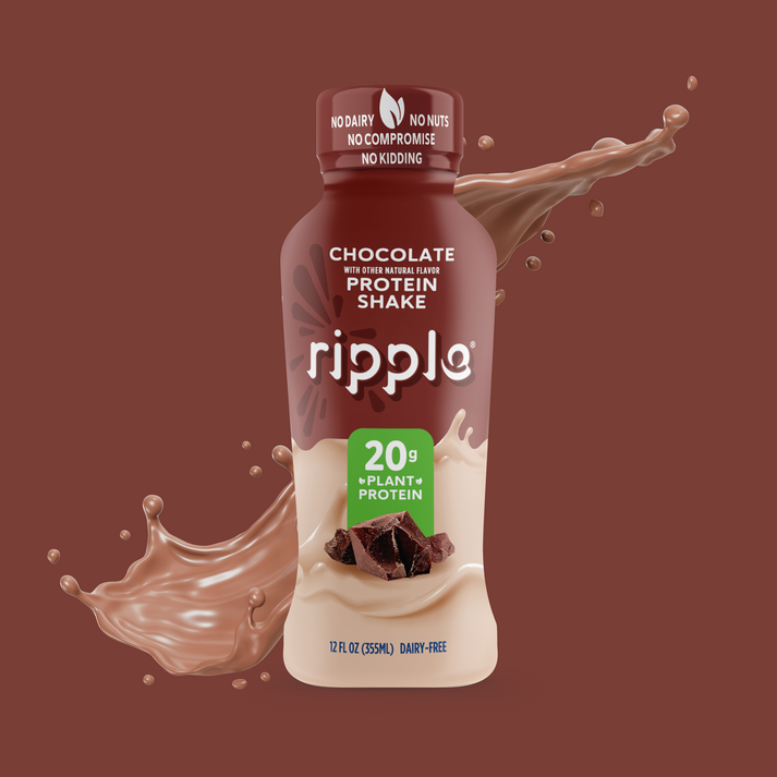 Ripple Chocolate Plant-Based Protein Shake (12-Pack) – Ripple Foods