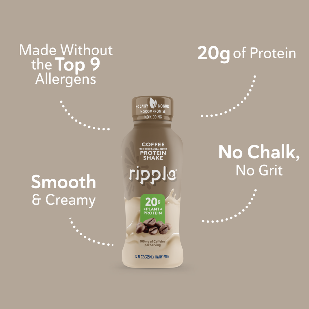 Ripple Coffee Plant-Based Protein Shake (12-Pack) – Ripple Foods