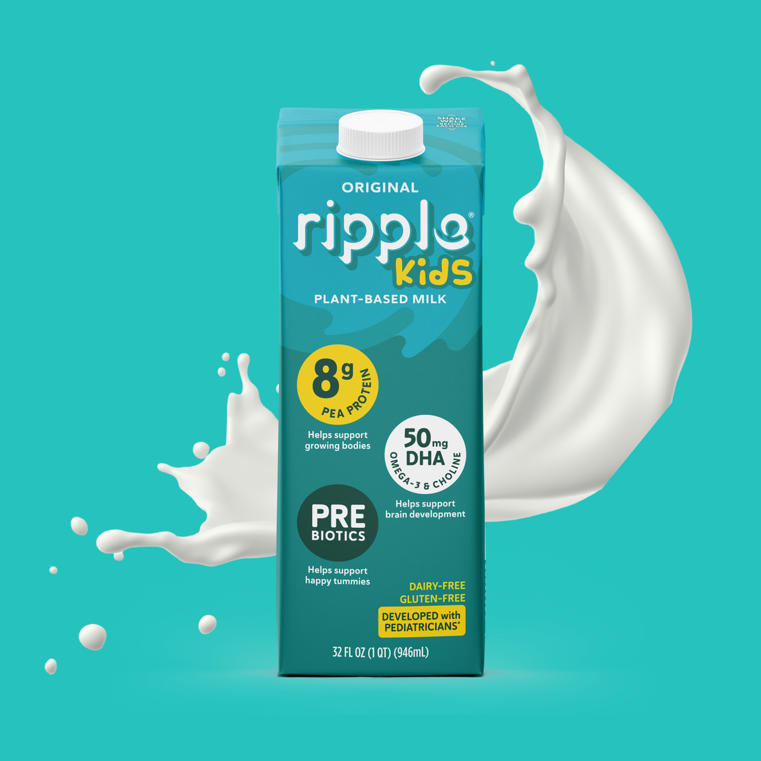 Ripple Kids Shelf-Stable Original Milk (6-Pack) – Ripple Foods