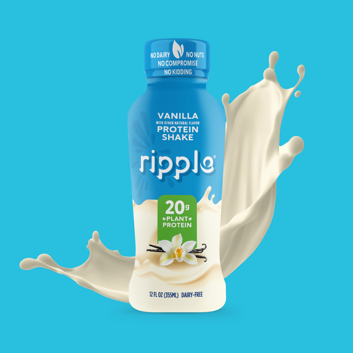 Ripple Vanilla Plant-Based Protein Shake (12-Pack) – Ripple Foods