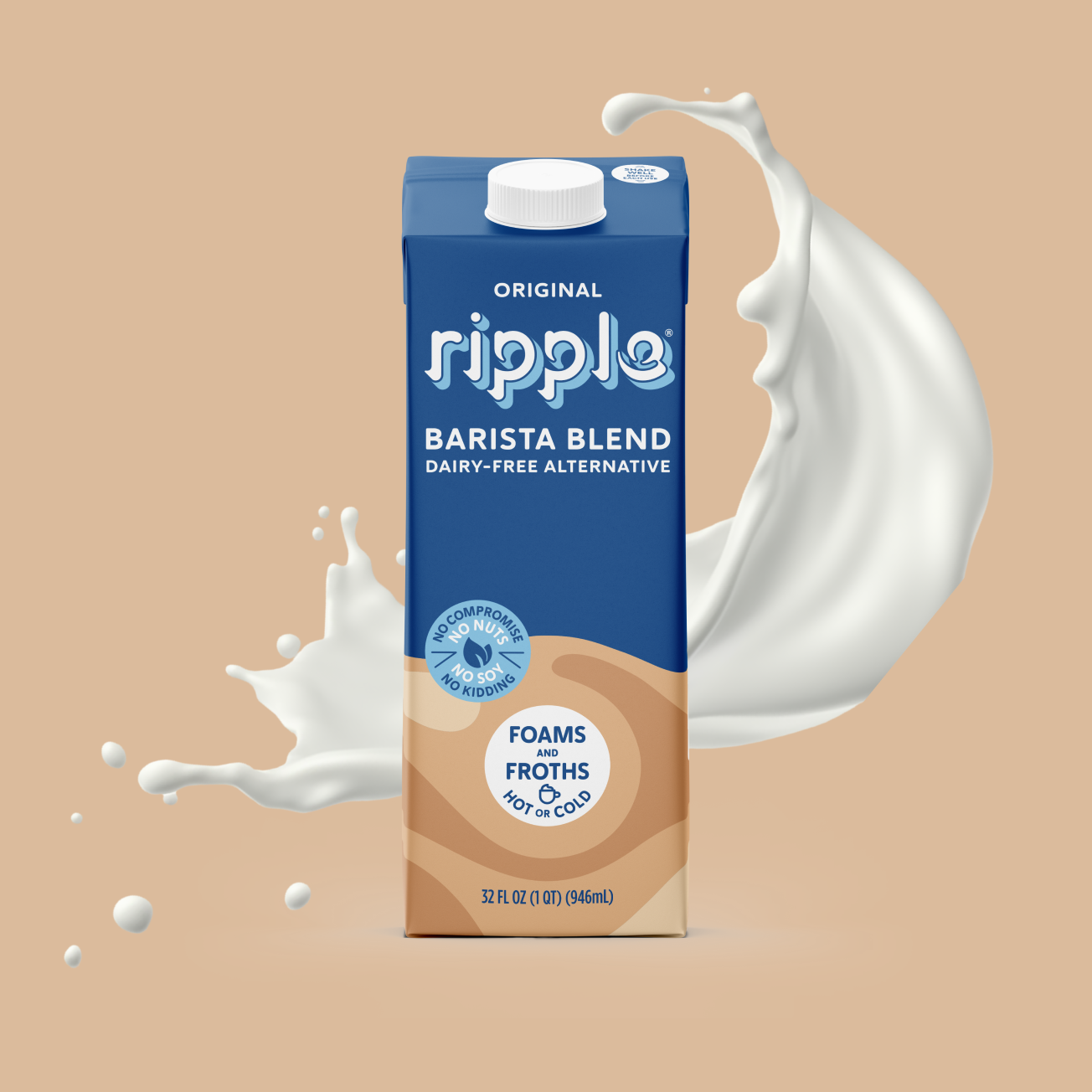 Ripple Refrigerated Unsweetened Original Milk Ripple Foods Ripple Refrigerated Unsweetened Original Milk Ripple Foods
